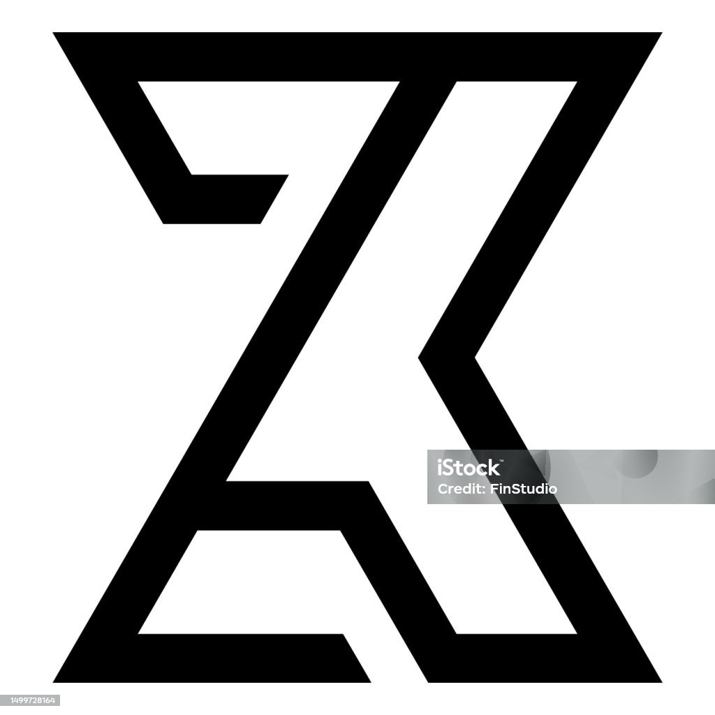 Vetores De Logotipo Zk Inicial Inovador Profissional E Logotipo Kz