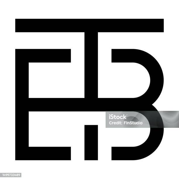 Logo Professionnel Innovant Initial Tb Et Logo Bt Lettre Tb Ou Bt