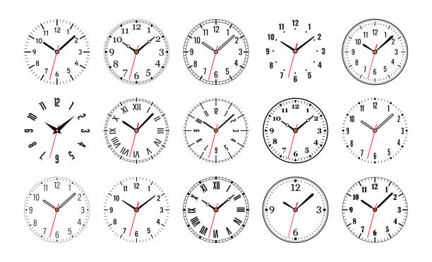 12 700 Cadran Dhorloge Stock Illustrations Graphiques Vectoriels