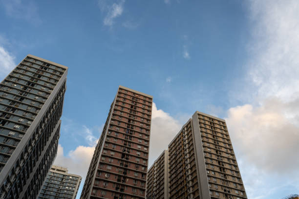 Free Stock Photo of Residential Towers and Sky From Below | Download ...