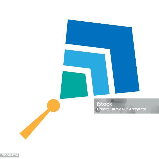 Conception De Licône Du Logo Du Cerfvolant Vecteurs Libres De Droits Et