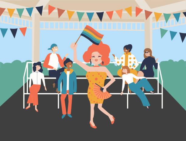 130 Cartoon Of Crossdresser Stock Illustrations Royalty Free Vector