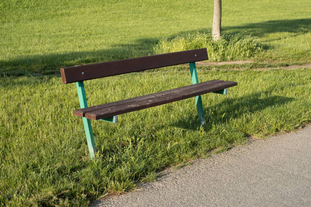 Free Stock Photo of Park Bench Alongside Road | Download Free Images ...
