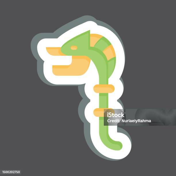 Stiker Carnyx Terkait Dengan Simbol Celtic Desain Sederhana Dapat