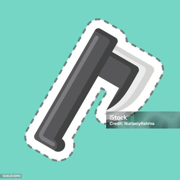 Garis Stiker Memotong Kapak Terkait Dengan Simbol Celtic Desain
