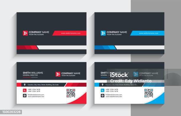 Template Kartu Bisnis Kreatif Dan Modern Ilustrasi Stok - Unduh Gambar