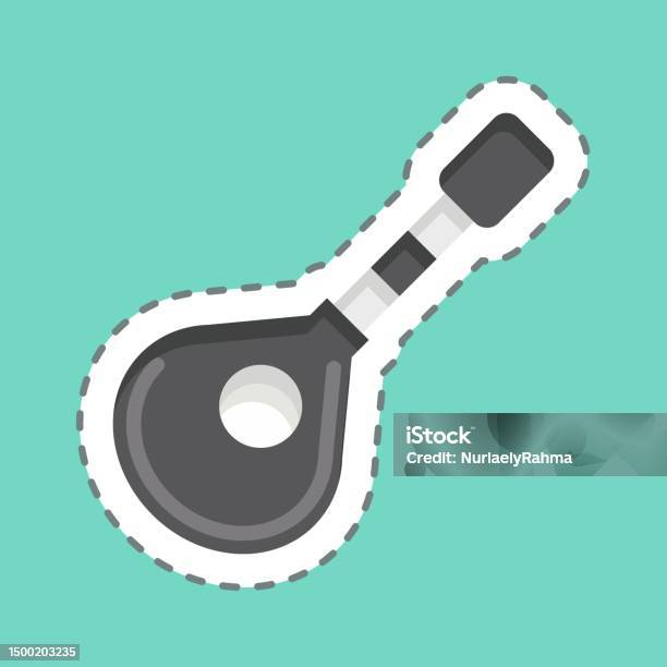 Garis Stiker Memotong Bouzouki Terkait Dengan Simbol Celtic Desain