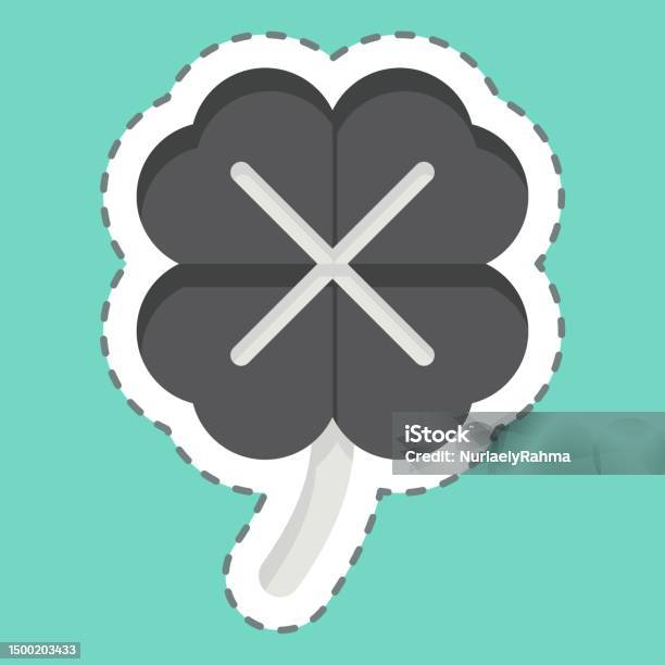 Garis Stiker Memotong Semanggi Terkait Dengan Simbol Celtic Desain