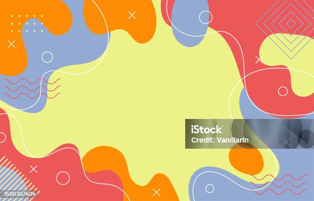 Abstract Fluid Doodle Background Stock Illustration Download Image