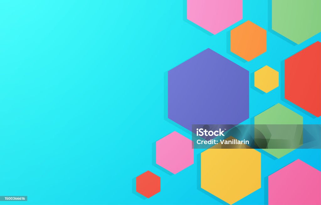 Abstrak Latar Belakang Segi Enam Geometris Modern Ilustrasi Stok