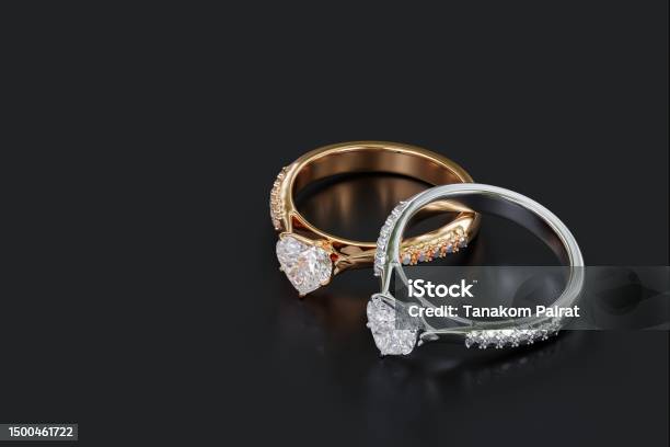 Desain Render 3d Cincin Berlian Emas Dan Platinum Dengan Latar Belakang ... Desain Render 3d Cincin Berlian Emas Dan Platinum Dengan Latar Belakang ...