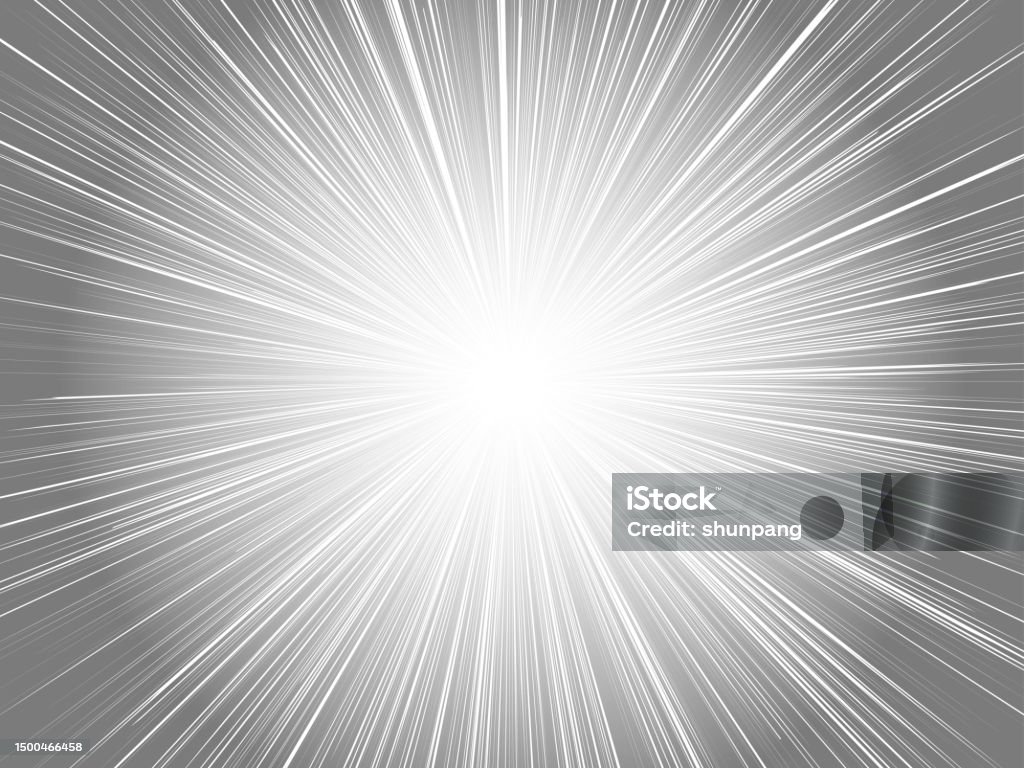 Sun Rays Emitting Intense Lightpale Concentrated Line Backgrounddark
