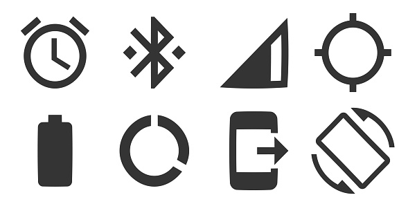 Jeu De 8 Icônes Appareil Illustration Vectorielle Dicônes De Lignes