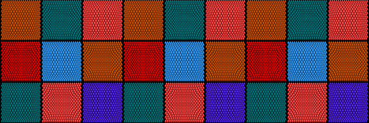 Set Of Seamless Colored Mosaic Patterns Stock Illustration Download