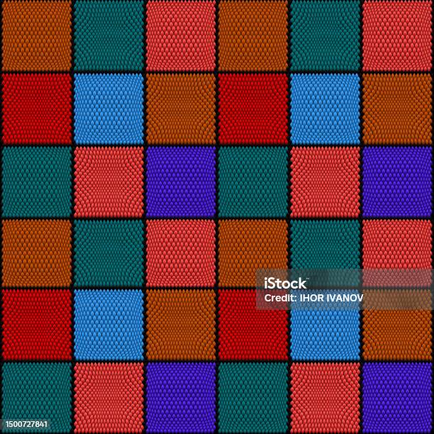 Set Of Seamless Colored Mosaic Patterns Stock Illustration Download