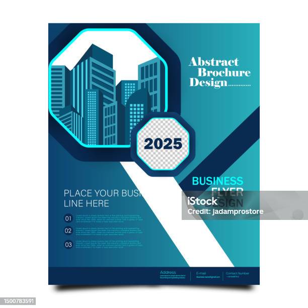 Desain Selebaran Brosur Laporan Tahunan Presentasi Leaflet Templat