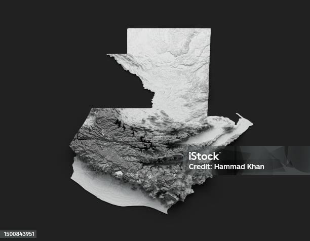 Guatemala Peta Relief Berbayang Putih Warna Peta Ketinggian Pada ... Guatemala Peta Relief Berbayang Putih Warna Peta Ketinggian Pada ...