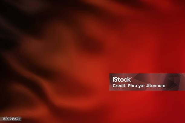 Tekstur Closeup Gradien Hitam Ke Sutra Merah Latar Belakang Permukaan