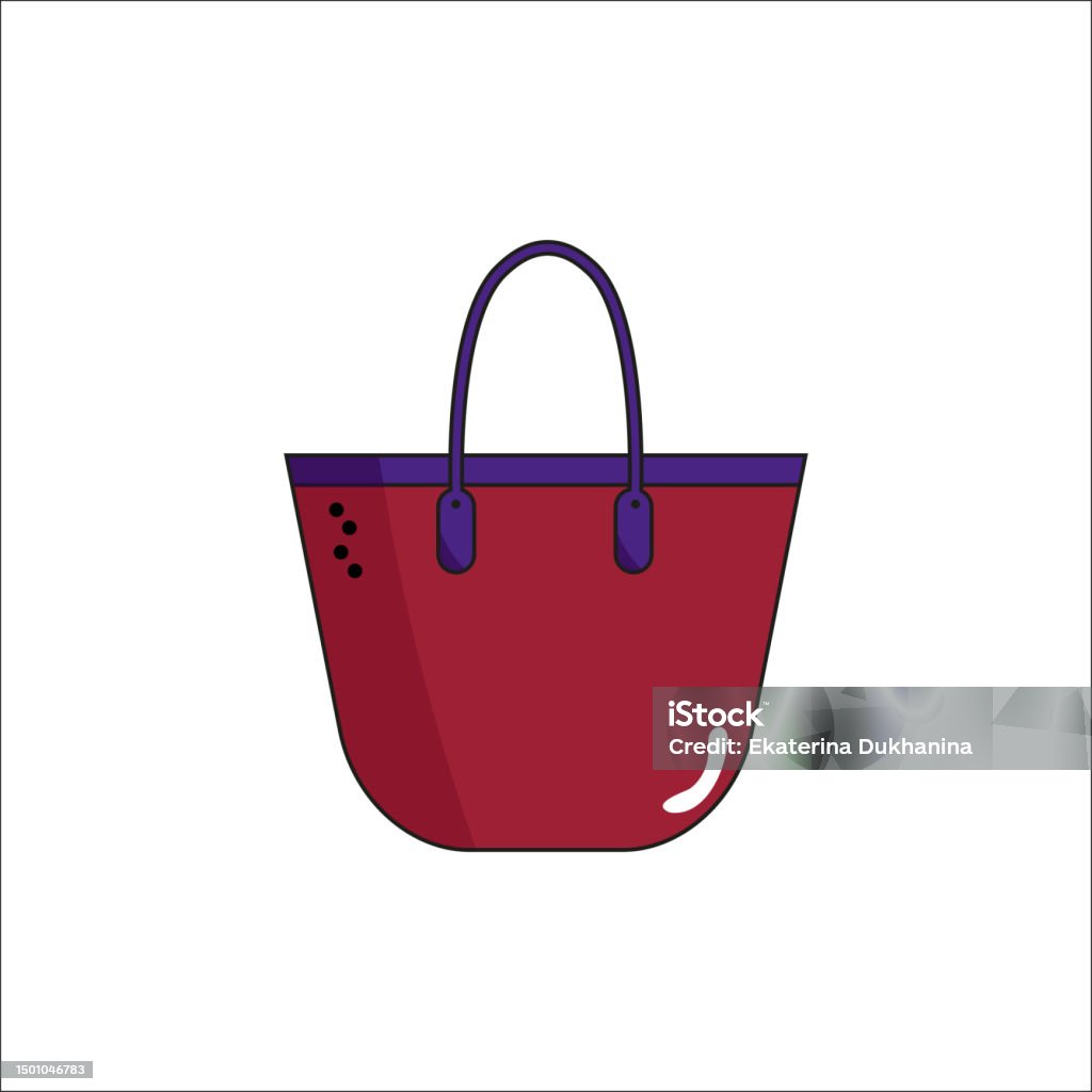 Symbol Of Feminism Bag Womens Rights Day International Womens Day White Background Stock