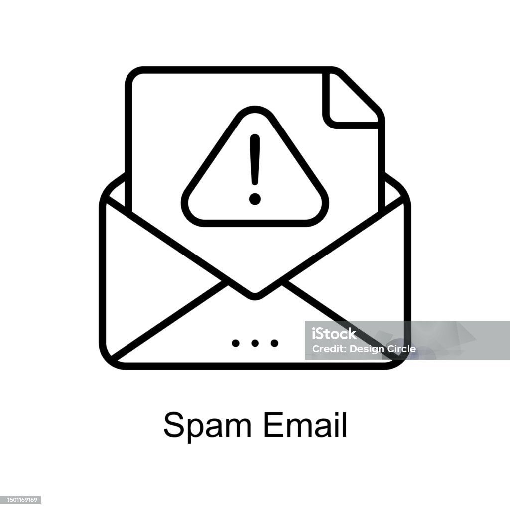 Ilustrasi Desain Ikon Garis Besar Email Spam Simbol Pemasaran Digital ... Ilustrasi Desain Ikon Garis Besar Email Spam Simbol Pemasaran Digital ...