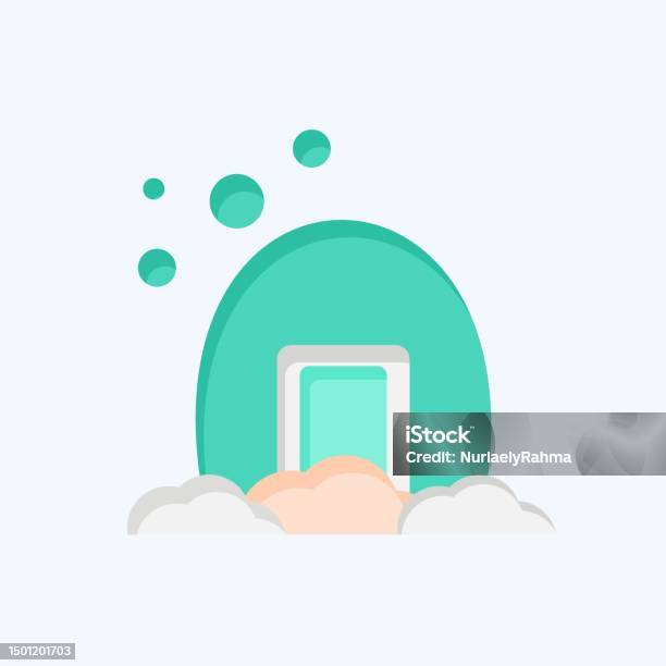 Ikon Igloo Terkait Dengan Simbol Akomodasi Gaya Datar Desain Sederhana