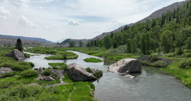 Free Stock Photo of River running through rugged landscape | Download ...