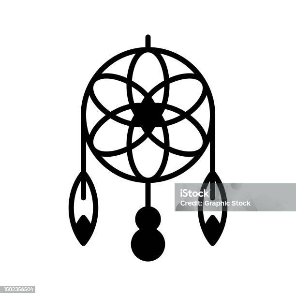 Handcrafted Vector Of Willow Hoop Trendy Design Icon Of Dreamcatcher