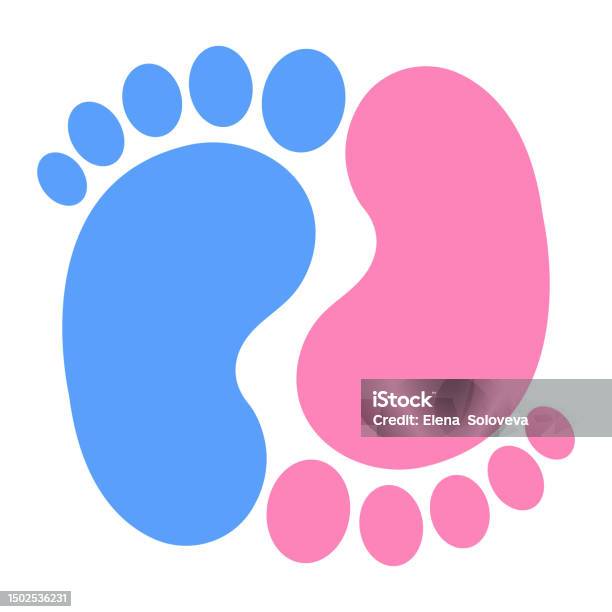 Ilustrasi Jejak Kaki Merah Muda Dan Biru Anak Lakilaki Dan Perempuan ... Ilustrasi Jejak Kaki Merah Muda Dan Biru Anak Lakilaki Dan Perempuan ...