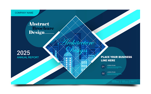 Desain Selebaran Brosur Laporan Tahunan Presentasi Leaflet Templat