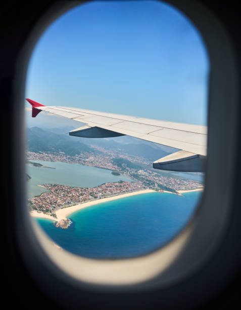 Free Stock Photo of A View of a Lake From a Plane Window | Download ...