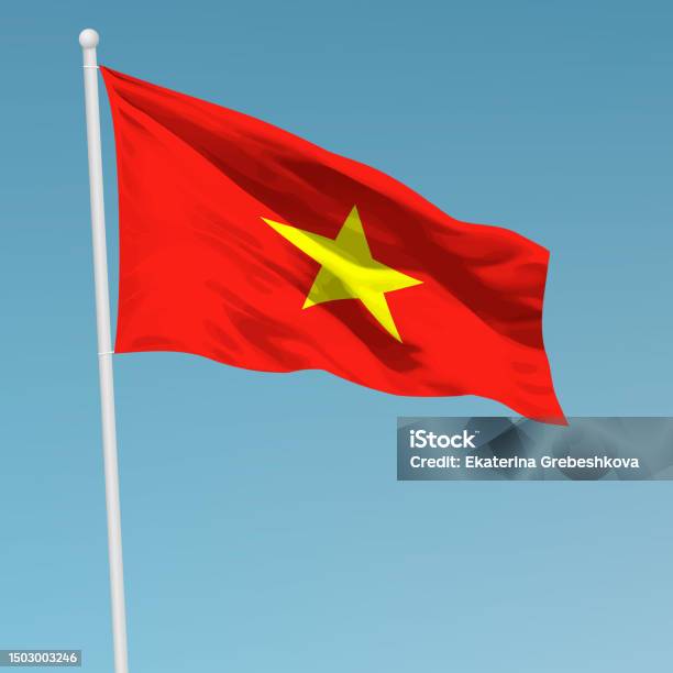 Mengibarkan Bendera Vietnam Di Tiang Bendera Template Untuk Hari ... Mengibarkan Bendera Vietnam Di Tiang Bendera Template Untuk Hari ...