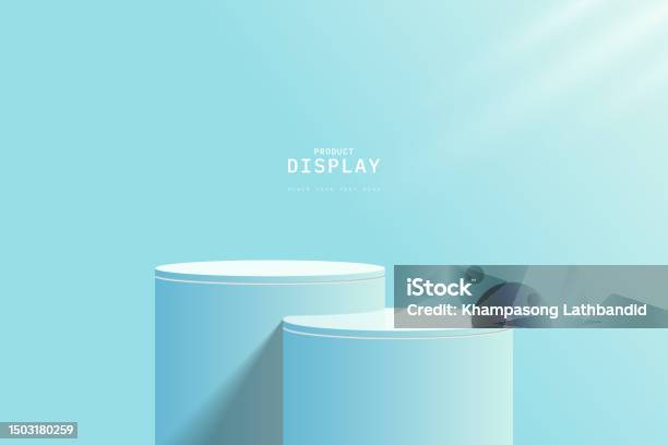 Adegan Dinding Minimal Untuk Mockup Langkah Abstrak Alas Podium