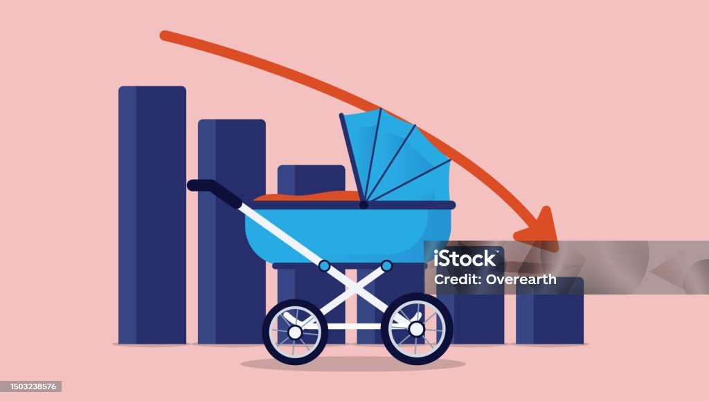 Birth Rate Decline Stock Illustration Download Image Now Human