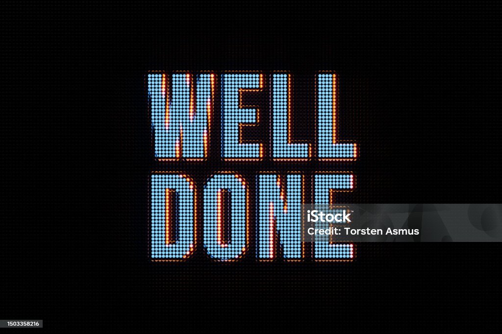 Well Done Banner In Capital Letters Stock Illustration - Download Image ... Well Done Banner In Capital Letters Stock Illustration - Download Image ...