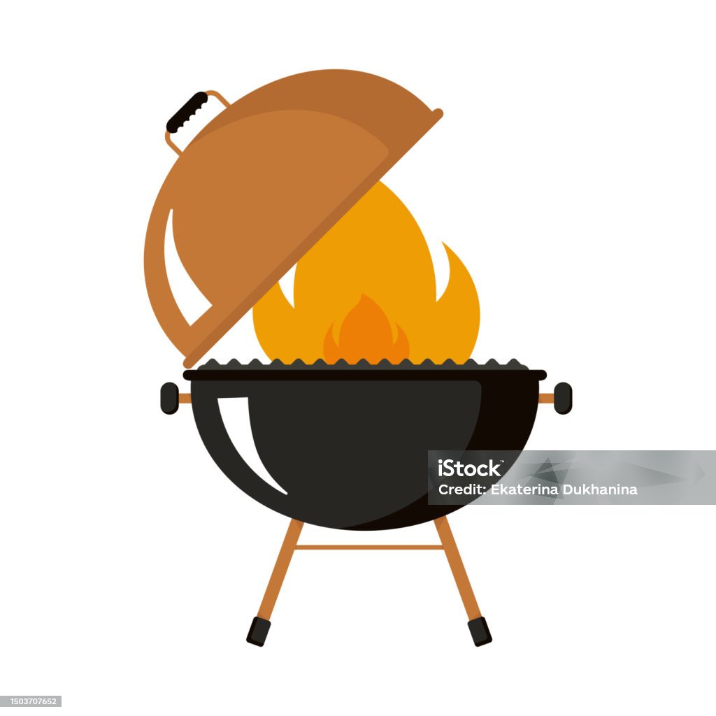 Pesta Barbekyu Hari Peringatan Ikon Untuk Pesta Panggangan Piknik Dan