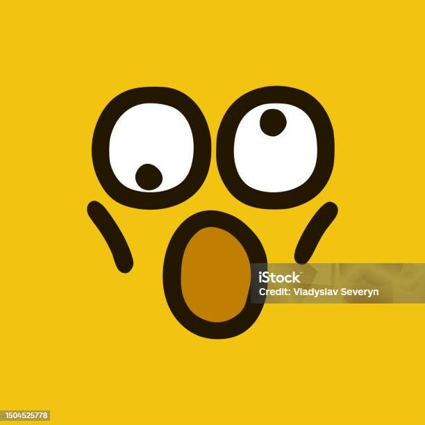 Émoticône Stupide Et Triste Dans Le Style Griffonnage Expressions De