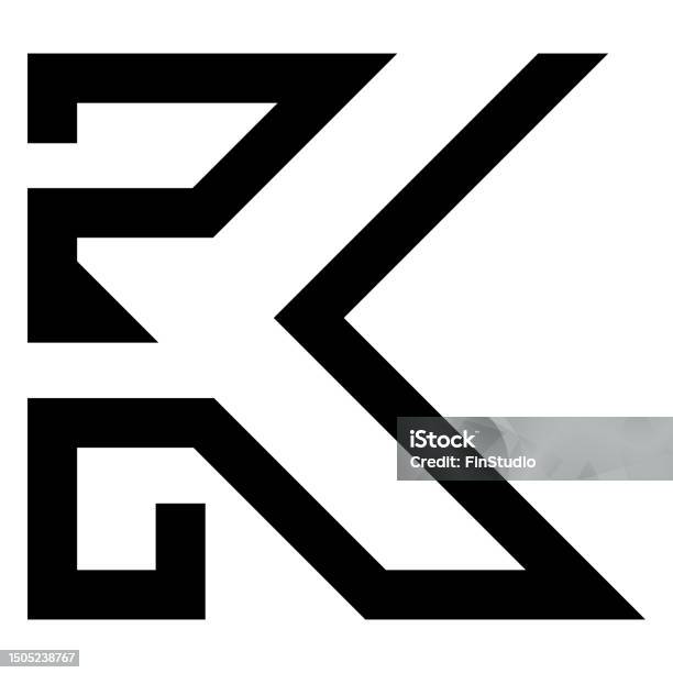 Ilustración De Logotipo De Professional Innovative Initial Zk Y