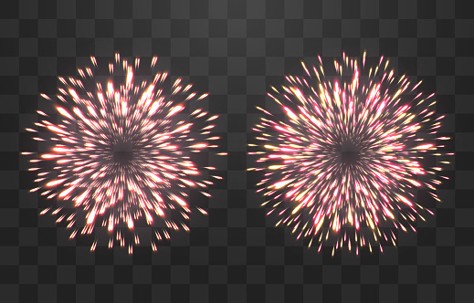 Feux Dartifice Festifs Avec Des Étincelles Brillantes Feux Dartifice Du