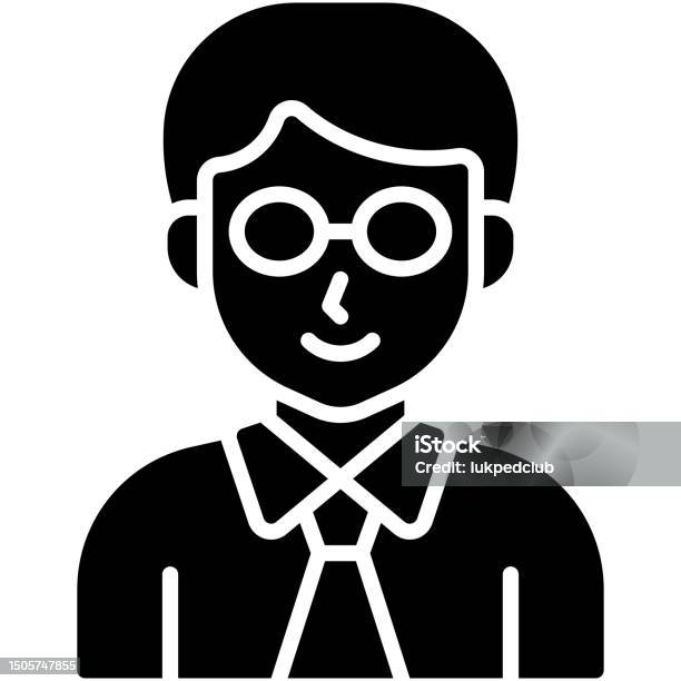 Icône De Lenseignant Illustration Vectorielle Liée Au Lycée Vecteurs