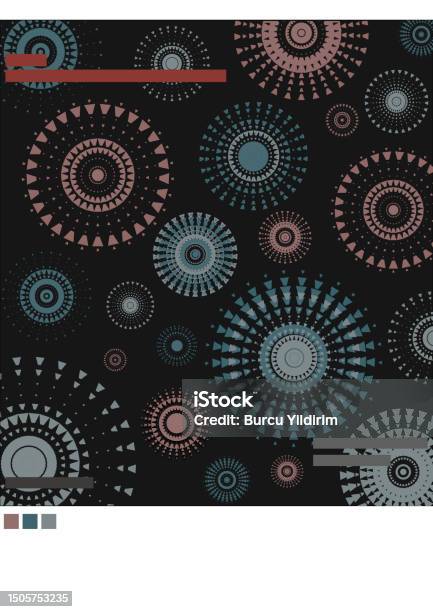 Template Poster Geometris Pola Abstrak Ilustrasi Stok Unduh Gambar