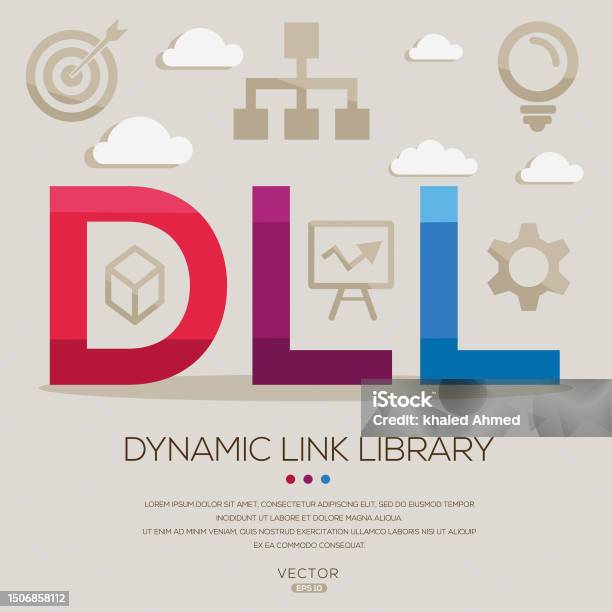Dll Dynamic Link Library Stock Illustration Download Image Now
