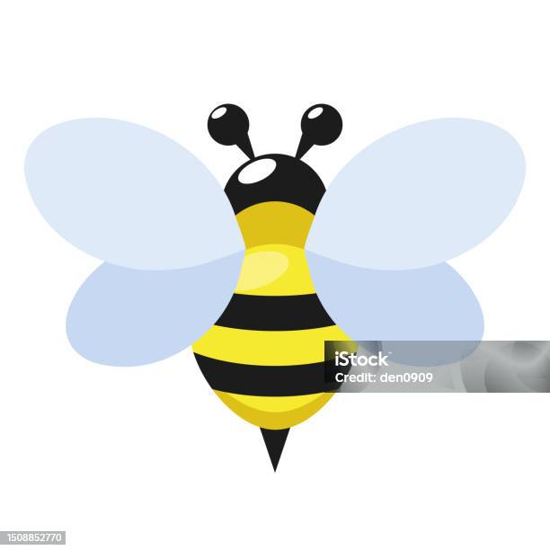 Symbole Dabeille Icône De Style Plat Illustration Vectorielle Vecteurs