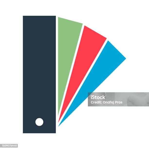 Icône De Couleur Pantone Symbole De Catalogue Graphique Coloré Modèle