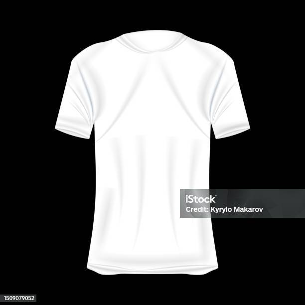 Tshirt Mockup Dalam Warna Putih Mockup Kemeja Realistis Dengan Lengan