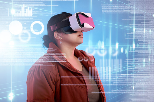 Metaverse Gadis Atau Kacamata Realitas Virtual Dengan Overlay Untuk