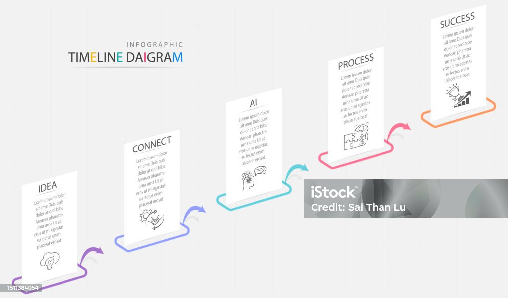 Éléments Infographiques Modernes Avec Graphiques Diagrammes Processus