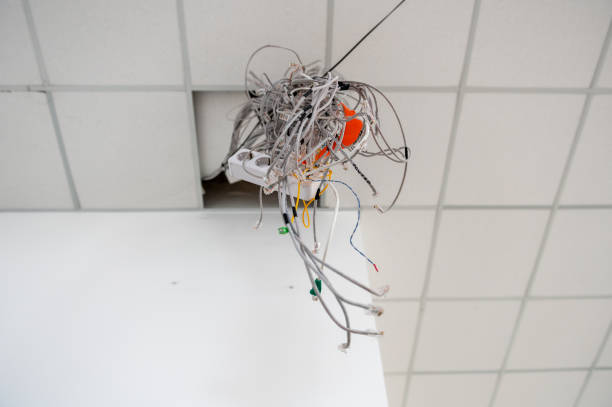 Free Stock Photo of Tangled Electrical Wires on Wall | Download Free ...