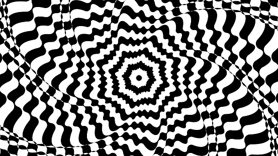 Black And White Sunburst Pattern Abstract Background Ray Radial Vector