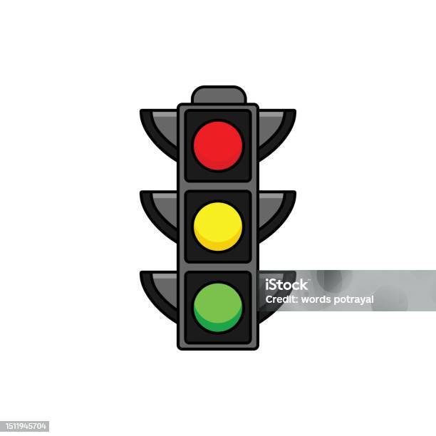 Anakanak Menggambar Ilustrasi Vektor Lampu Lalu Lintas Datar Kartun ... Anakanak Menggambar Ilustrasi Vektor Lampu Lalu Lintas Datar Kartun ...