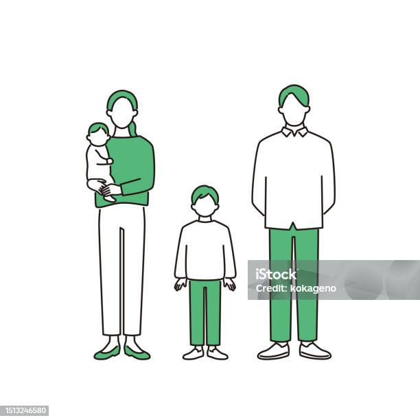Keluarga Inti Ayah Ibu Anak Lakilaki Dan Bayi Ilustrasi Seluruh Tubuh ... Keluarga Inti Ayah Ibu Anak Lakilaki Dan Bayi Ilustrasi Seluruh Tubuh ...